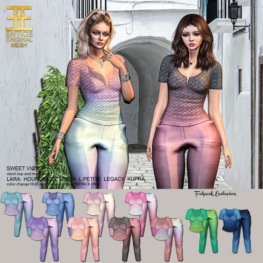 Second Life Marketplace - Entice - Sweet Victory - Ombre Set FATPACK